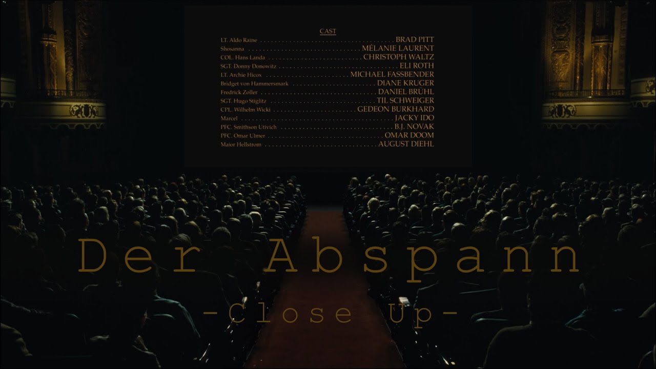 Der Abspann im Film - Close Up - YouTube