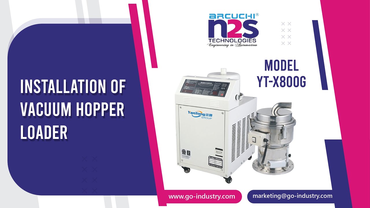 Installation of Hopper loader 800g | Vacuum Hopper Loader | Hopper ...