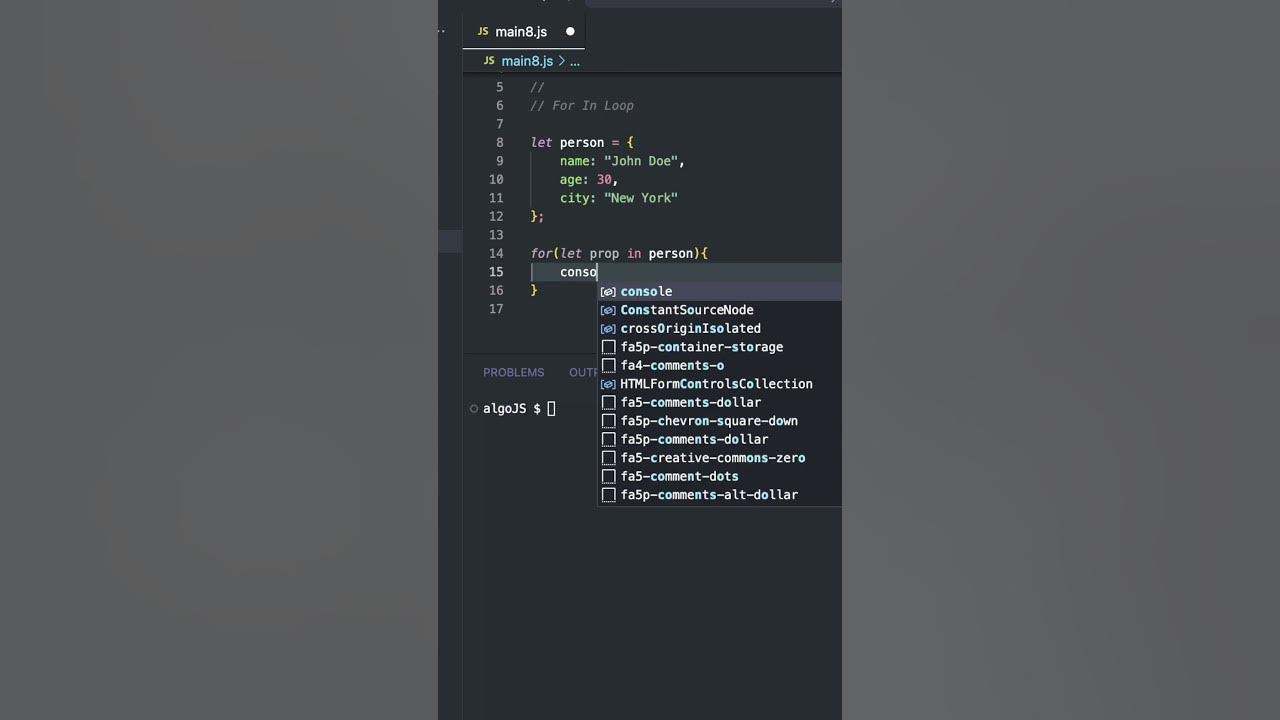 Transform Your Code with the 'For in' Loop in JavaScript - YouTube