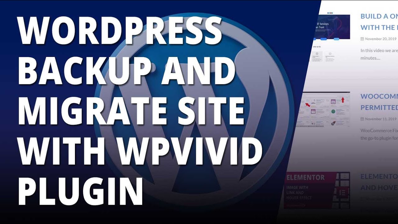 Wordpress Backup And Migrate Site With WPvivid Plugin YouTube wordpress-backup-and-migrate-site-with-wpvivid-plugin-youtube