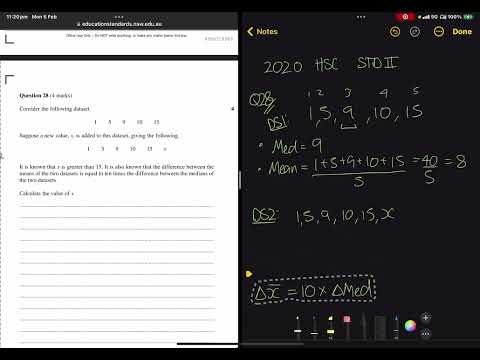 2020 HSC Mathematics Standard 2/General 2 Paper Q28 Solution - YouTube