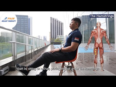 Myofascial Ball Release for Hamstrings - YouTube