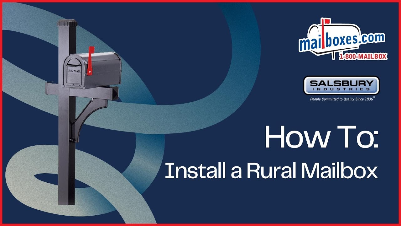 How To Install A Residential Mailbox Post Salsbury Industries Youtube