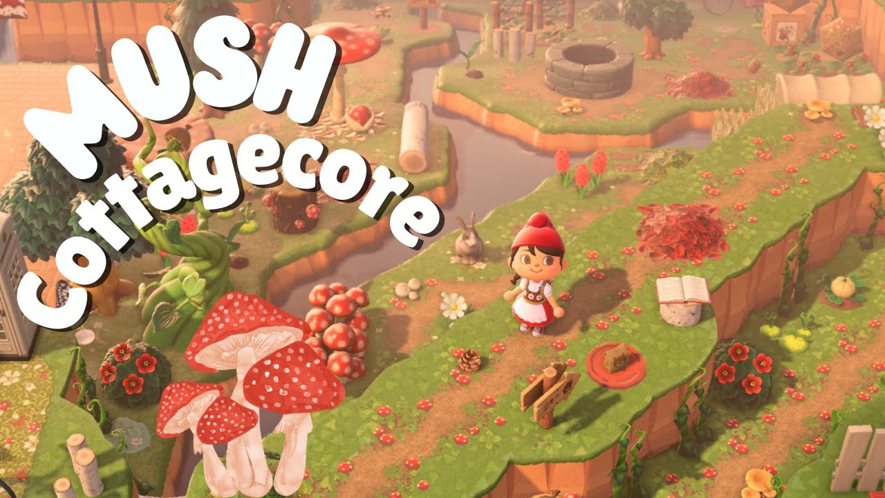 AESTHETIC Spring Cottagecore ACNH Island Tour Amanita | Animal Crossing ...