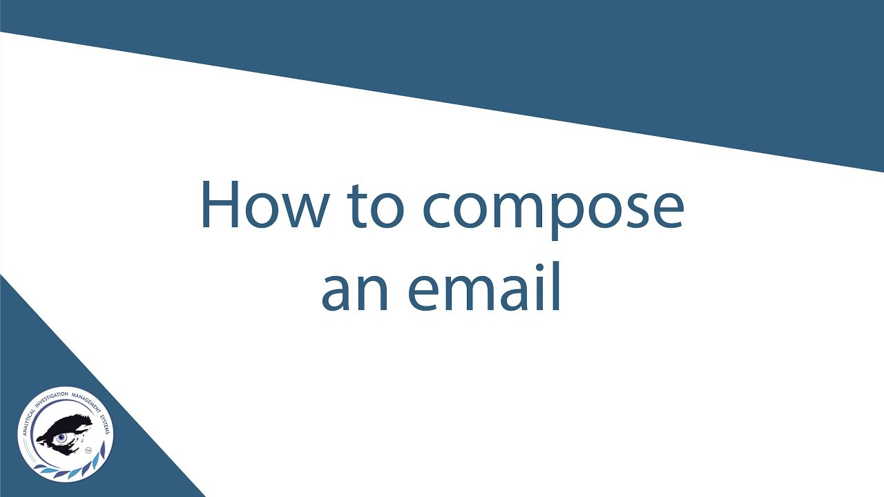 AIMS - How to compose an email - YouTube