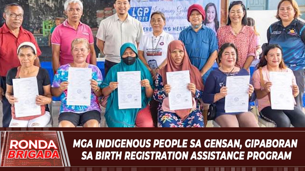 Mga Indigenous People sa GenSan, gipaboran sa birth registration ...