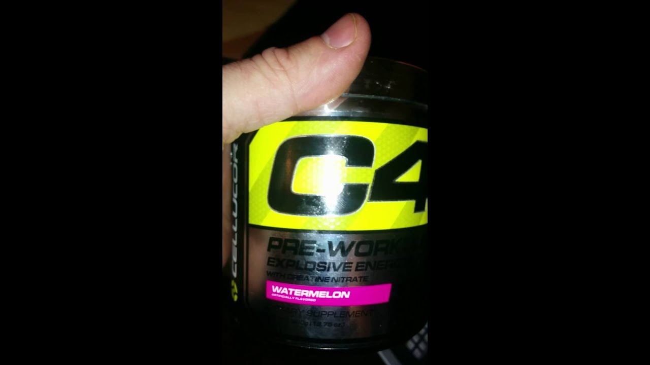 Cellucor C4 watermelon pre-workout review - YouTube