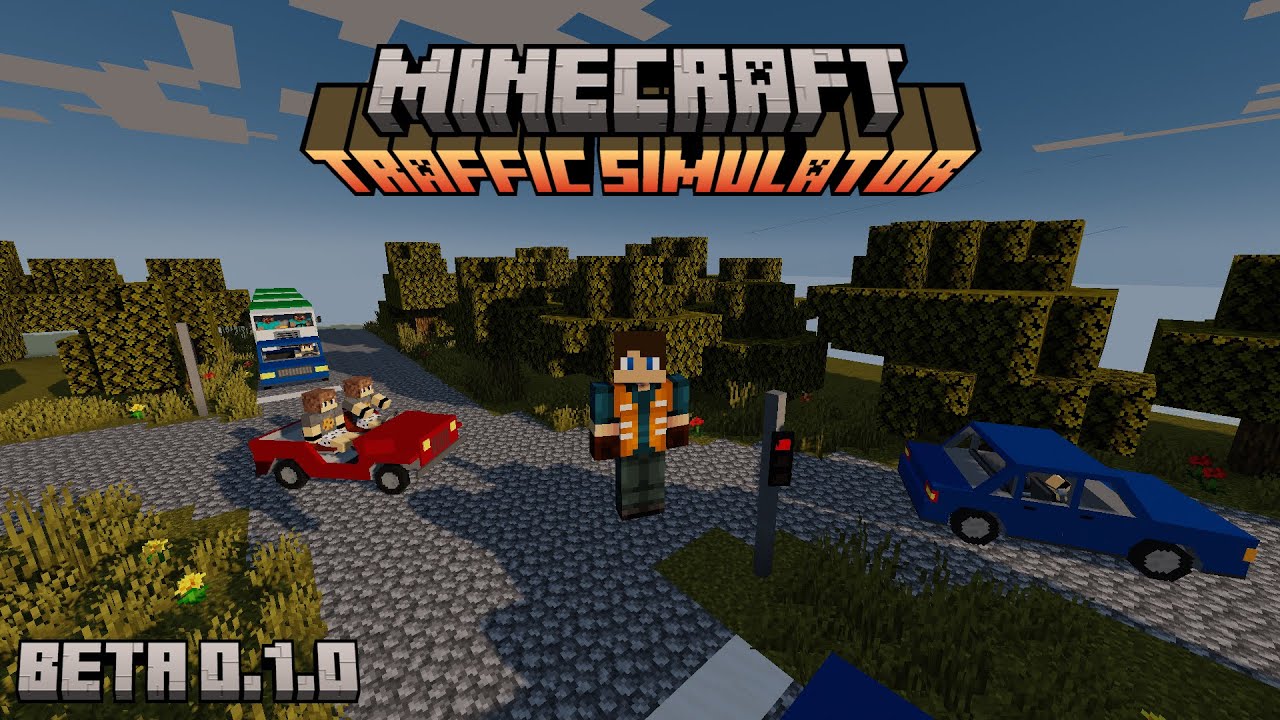 Minecraft NEW Traffic Simulator Update - Beta 0.1.0 - YouTube