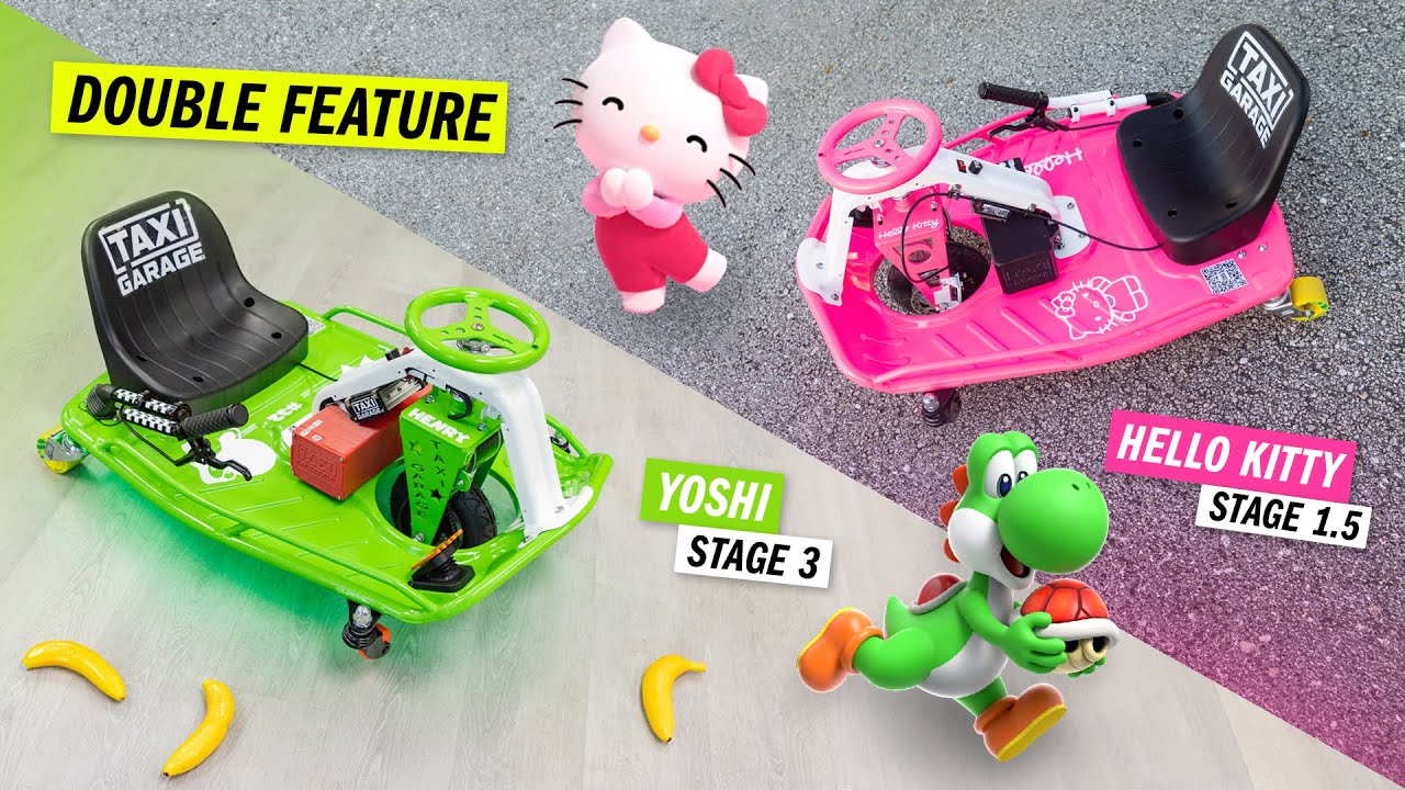Yoshi and Hello Kitty Custom Crazy Cart Build Breakdown Double Feature ...