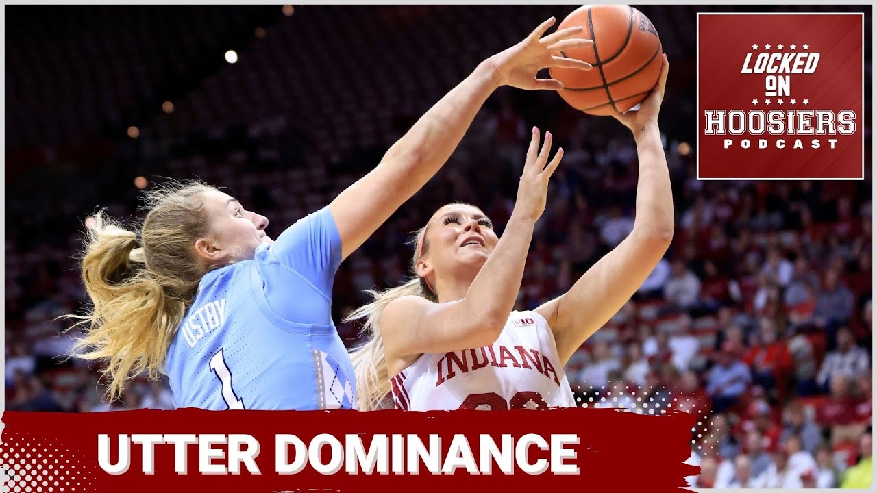 IU women's basketball routs UNC for sweep of Tar Heels - YouTube