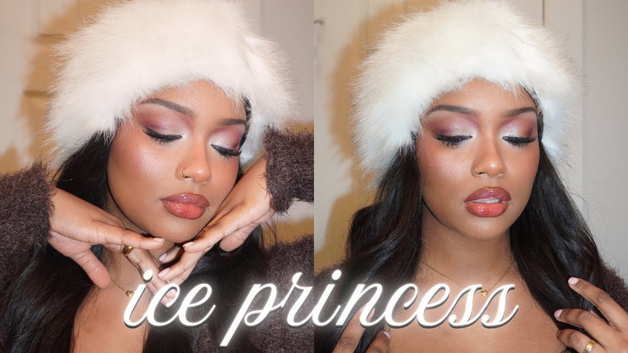 ice princess makeup tutorial ️🤍 | easy winter makeup for beginners ...