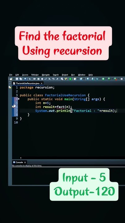 Java Program To Find Factorial Using Recursion Mhcoder Coding Coding Programming