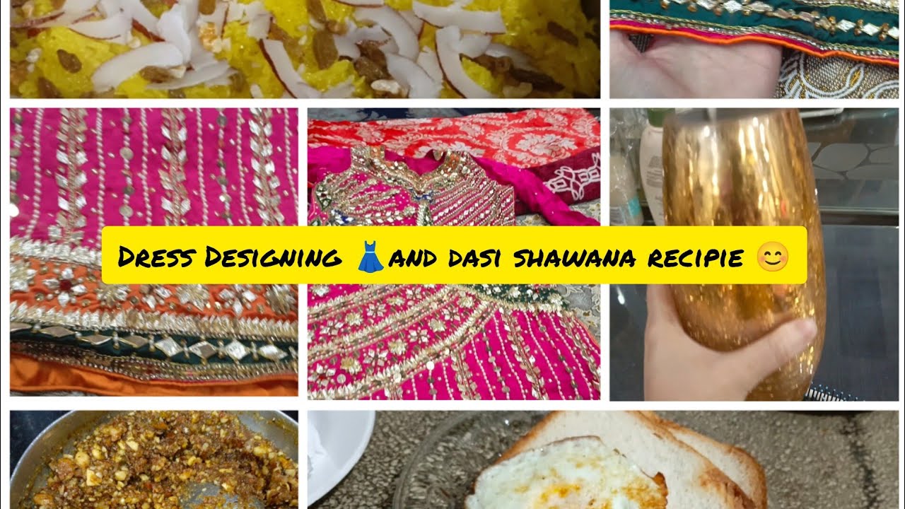 Dress Designing 👗 Dasi shawana recipie 😊 - YouTube