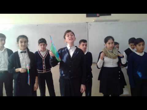 250 nömrəli mektebin 7 a sinifini Bayrag gününə aid tedbiri