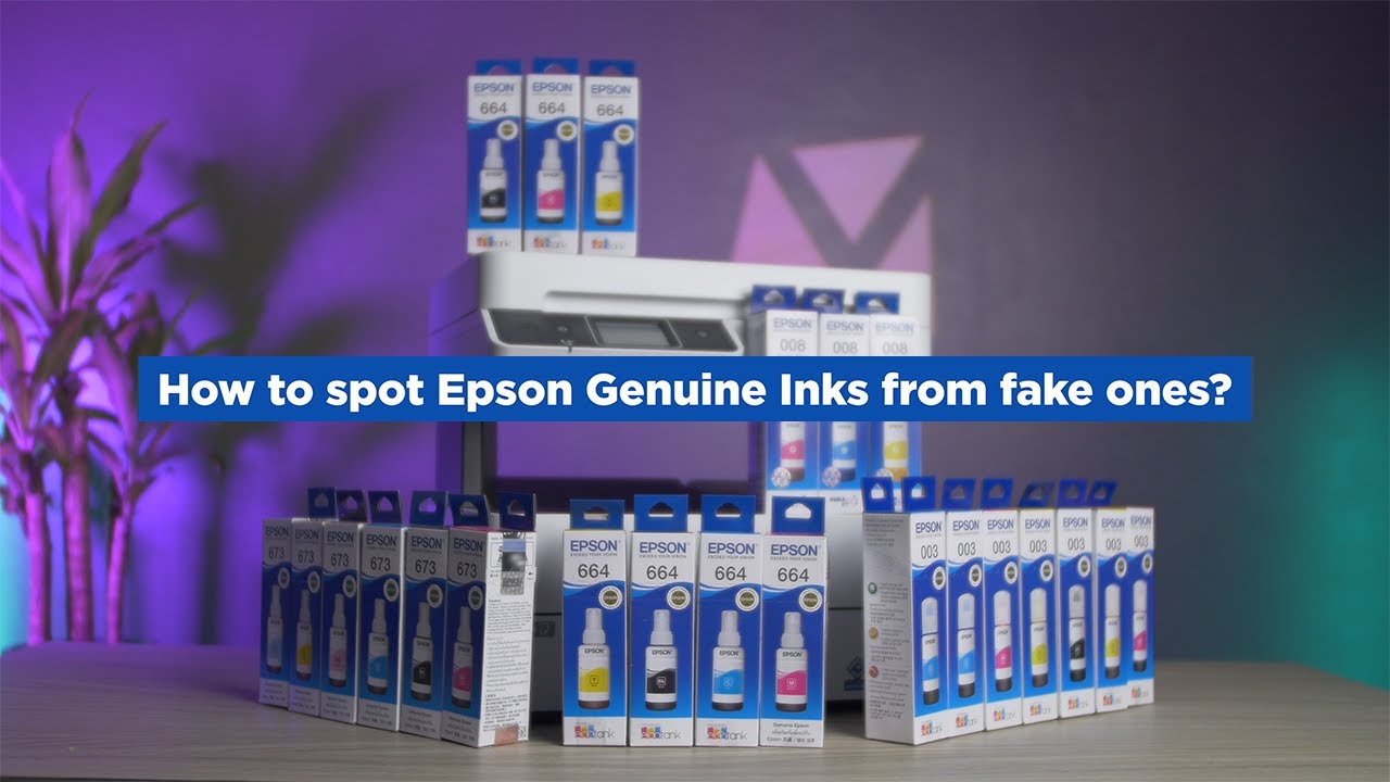 How to spot Epson Genuine Inks from fake ones? - YouTube