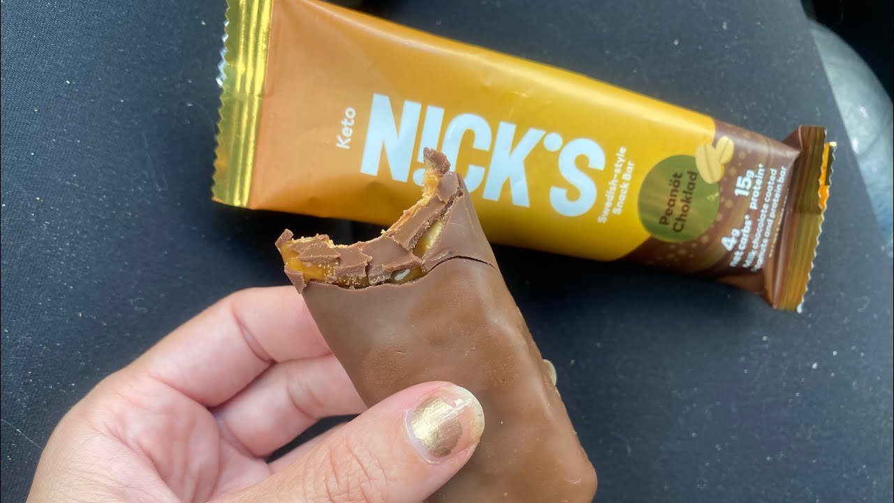 Honest Review Nick’s Keto Peanut Chocolate Protein Bar Low Carb - YouTube