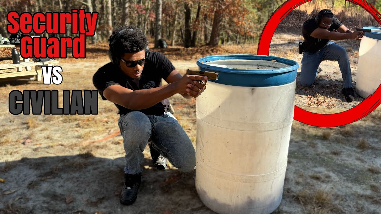 Civilian vs Security Guard Shooting Competition - YouTube