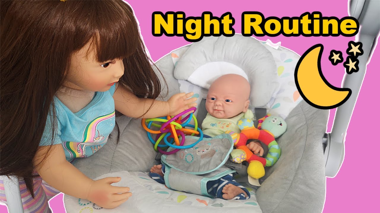 Reborn Toddler Girl and Baby Boy Night Routine - YouTube