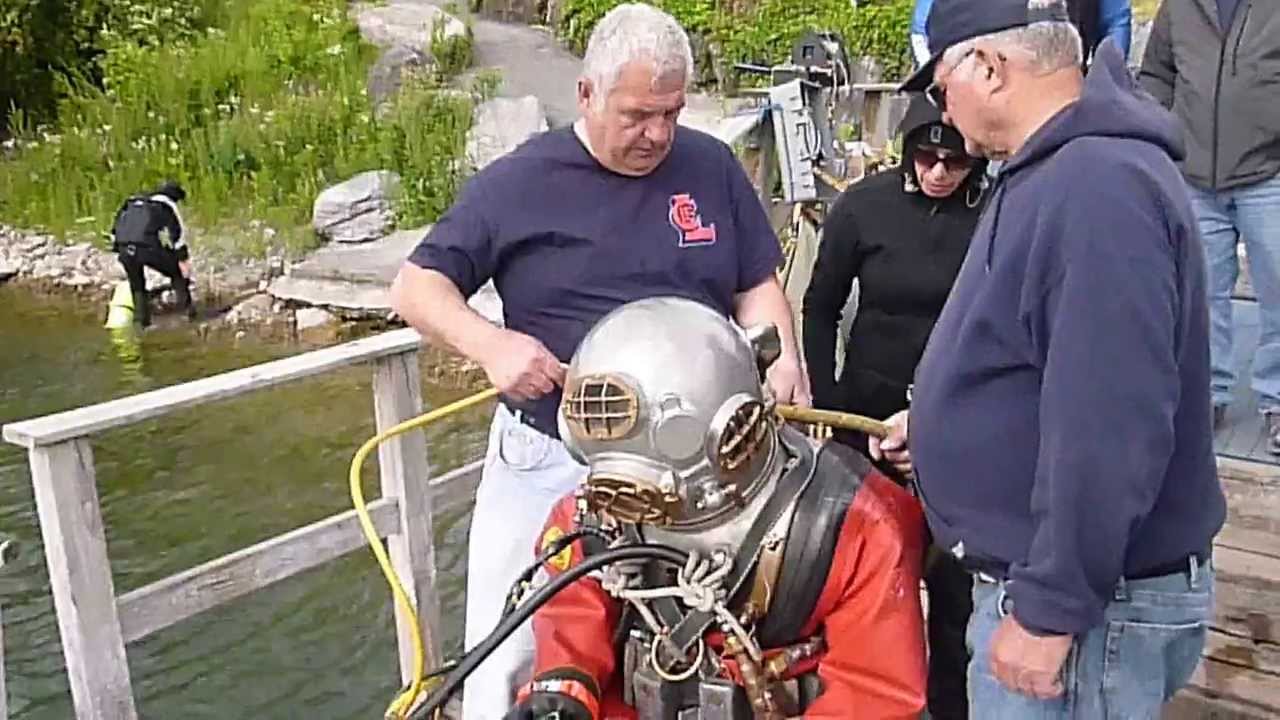 Mark V diver button up - YouTube