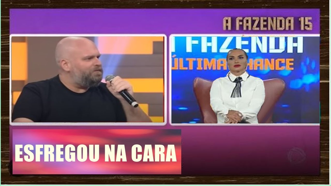 HORA DO FARO: CHICO BARNEY ESFREGA NA CARA DE SIMIONI QUE SEU FILHO FEZ ...