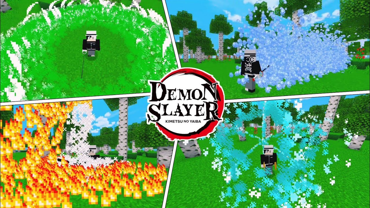Kimetsu no Yaiba Addon For Minecraft PE/Bedrock 1.19 | Demon Slayer ...