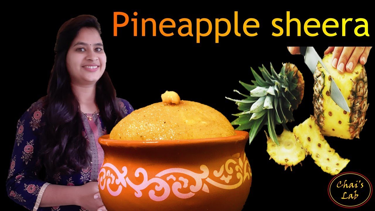 pineapple sheera | semolina halwa | pineapple kesaribath | pineapple ...