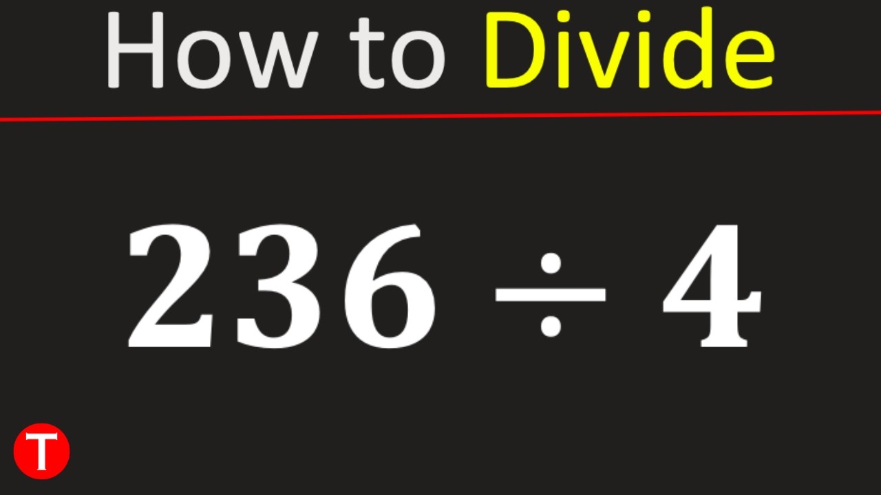 236 divided by 4 (236÷4) | Divide 236 by 4 - YouTube