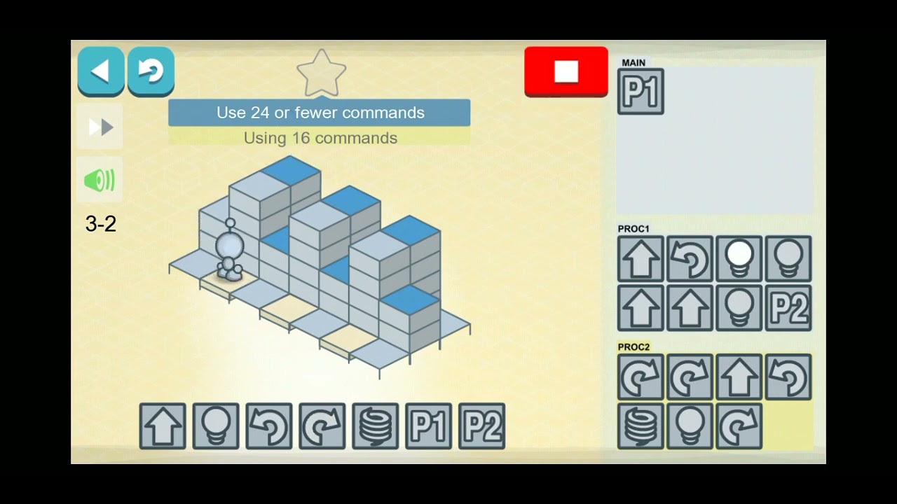 Lightbot code Overloading 3-2 Full - YouTube