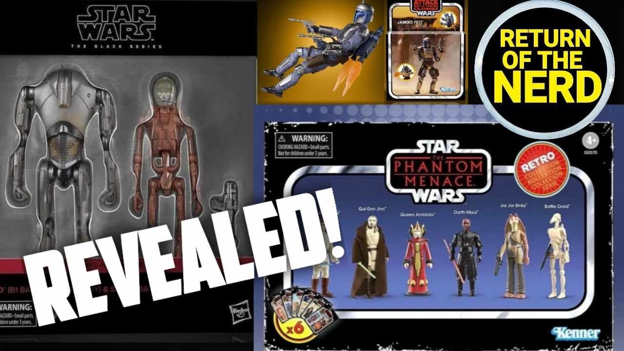 Super Battle Droid 2 Pack, Jango Fett TVC Deluxe, and The Phantom ...