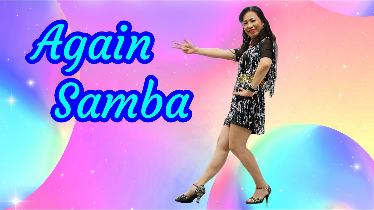 Again Samba Line Dance - YouTube