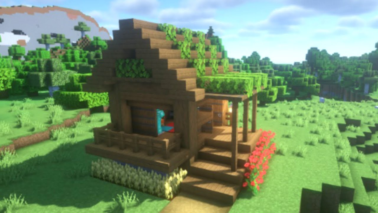 How To build House IN Minecraft | Minecraft Beautiful Wooden House ...