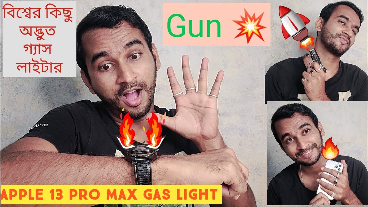 Unboxing// Best 3 gas lighter// apple lighter// watch lighter// gun ...