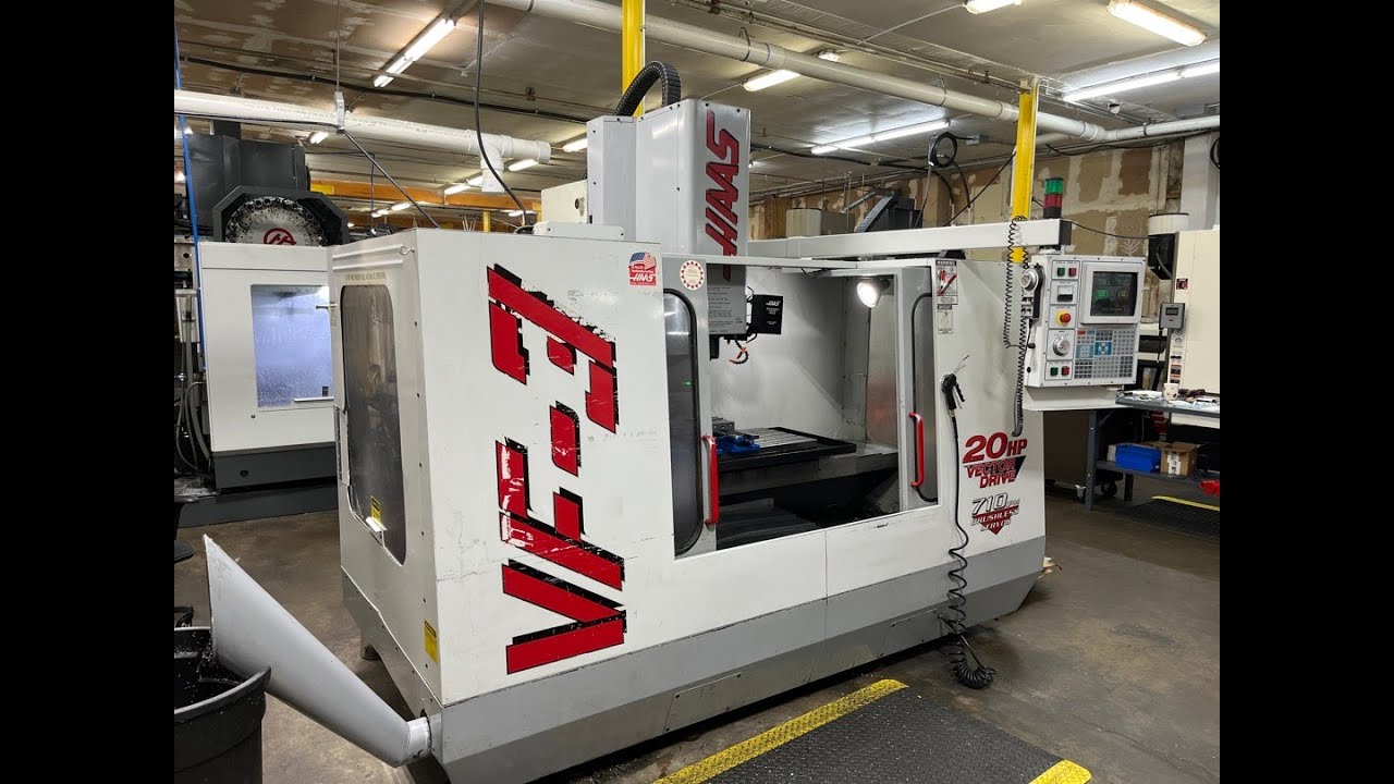 Haas VF-3 Vertical Machining Center, 7500 RPM CAT-40 Taper Spindle ...