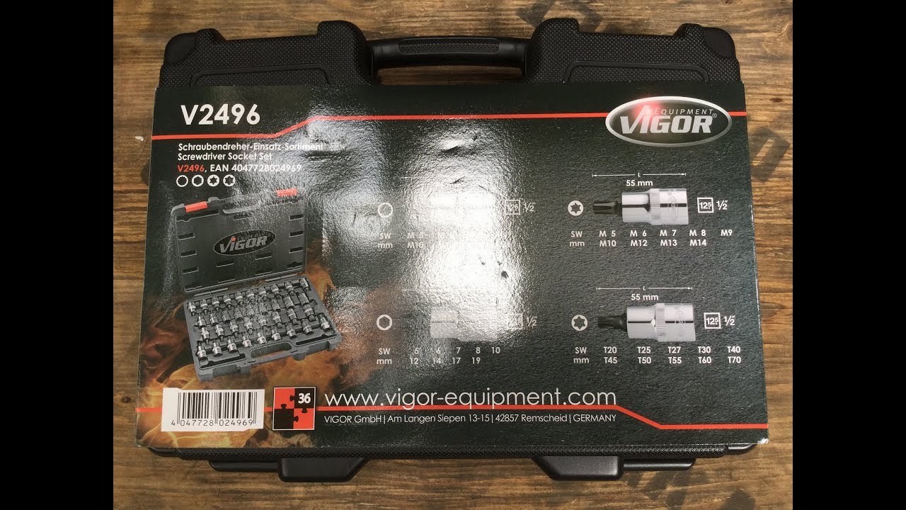 BỘ DỤNG CỤ VIGOR V2496 | VIGOR TOOLS SET V2496 | 36 chi tiết | 1/2 ...