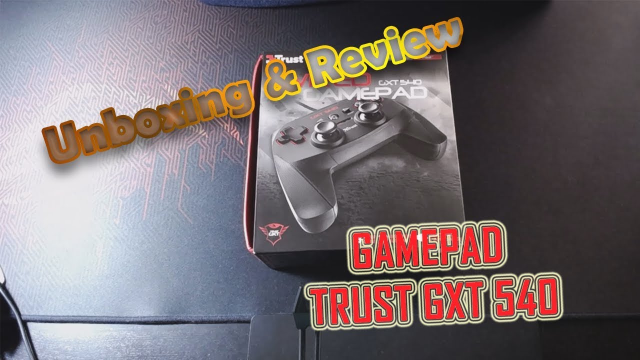 Unboxing & Review (PT) | TRUST GAMEPAD GXT 540 - YouTube
