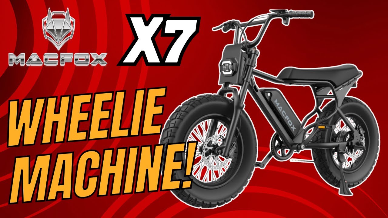 Macfox X7 Fat Tire Ebike - Urban Wheelie Machine - YouTube