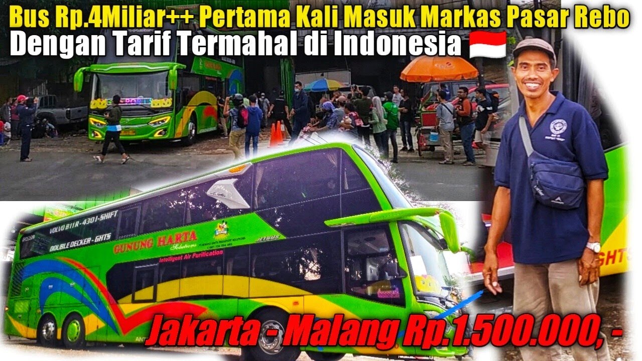 Bus Termahal Indonesia 🇮🇩 Gunung Harta Double Decker || Tarif Lebih ...