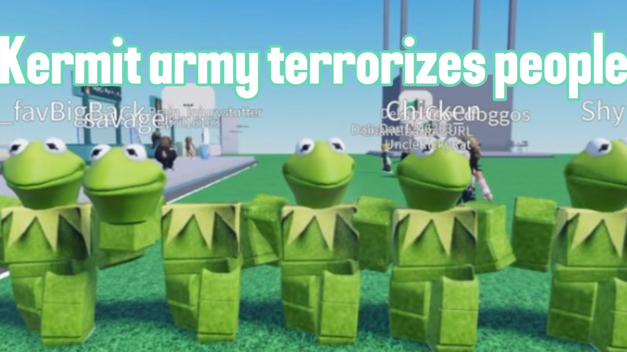 Kermit Army Terrorizes people in Roblox Voice Chat - YouTube