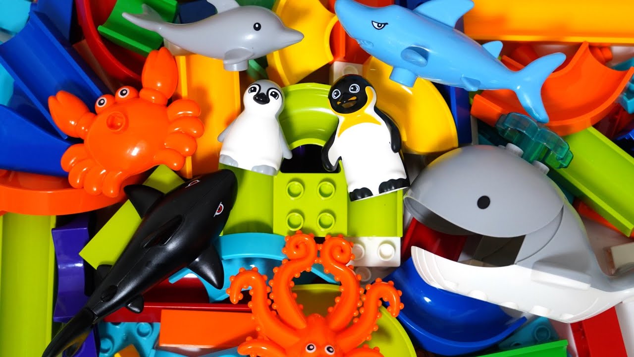 Satisfying Building Blocks Marble Run Very cool! A block coaster filled ...