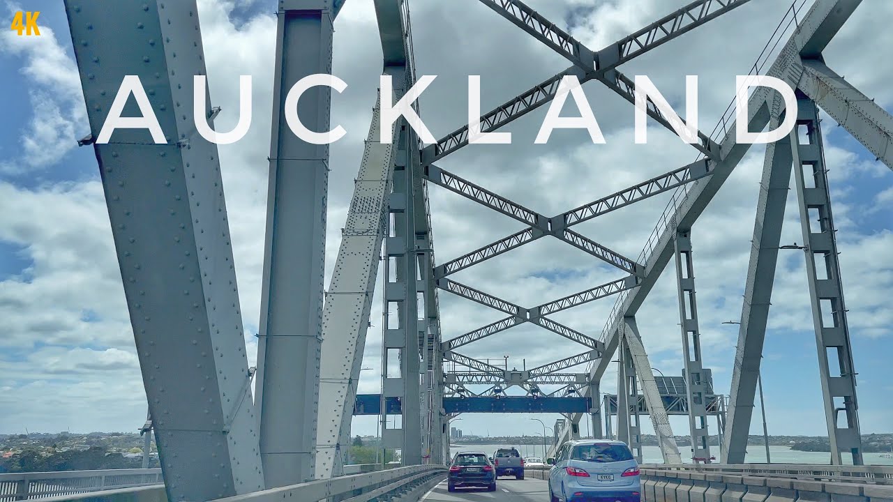 Driving Through Auckland Harbour Bridge | North Shore Auckland Driving ...