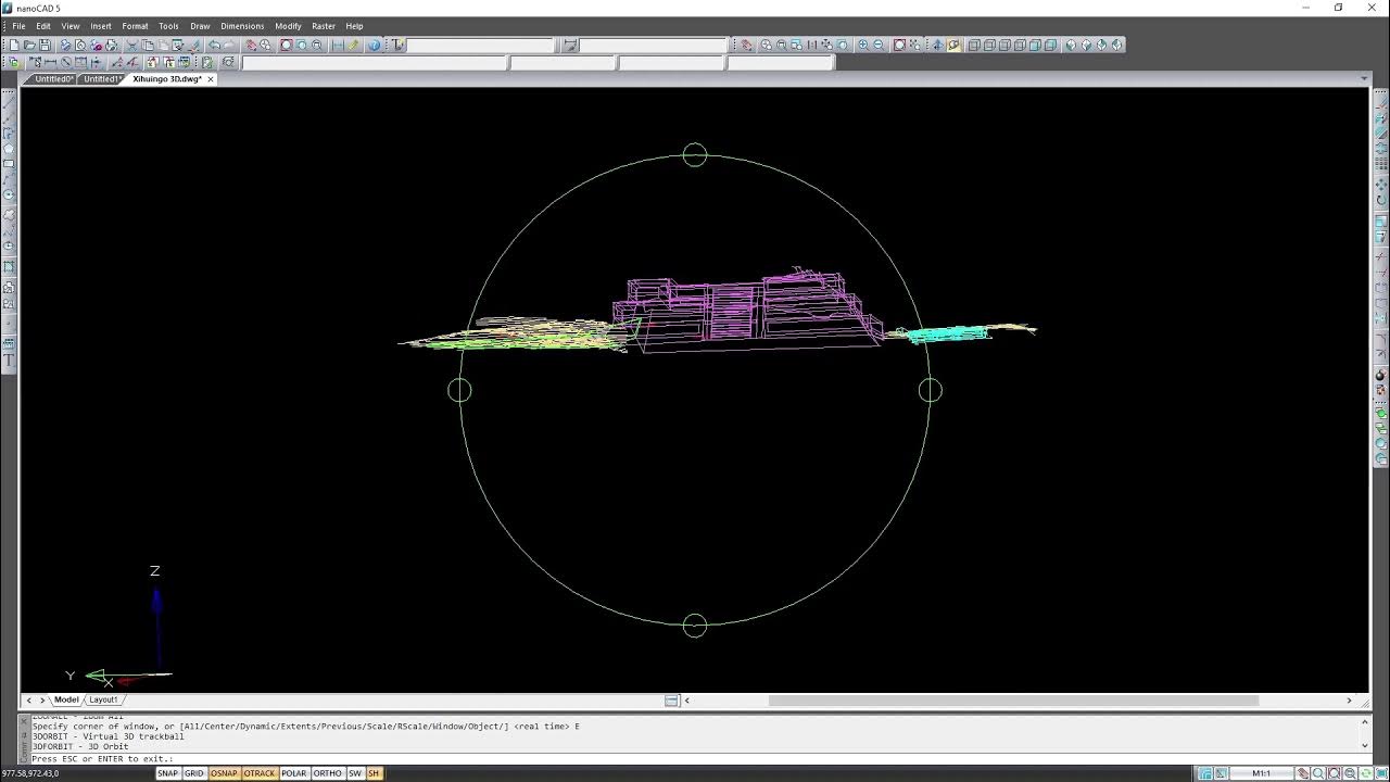 [NanoCAD] Cómo rotar un dibujo 3D (Herramienta Orbit) - YouTube
