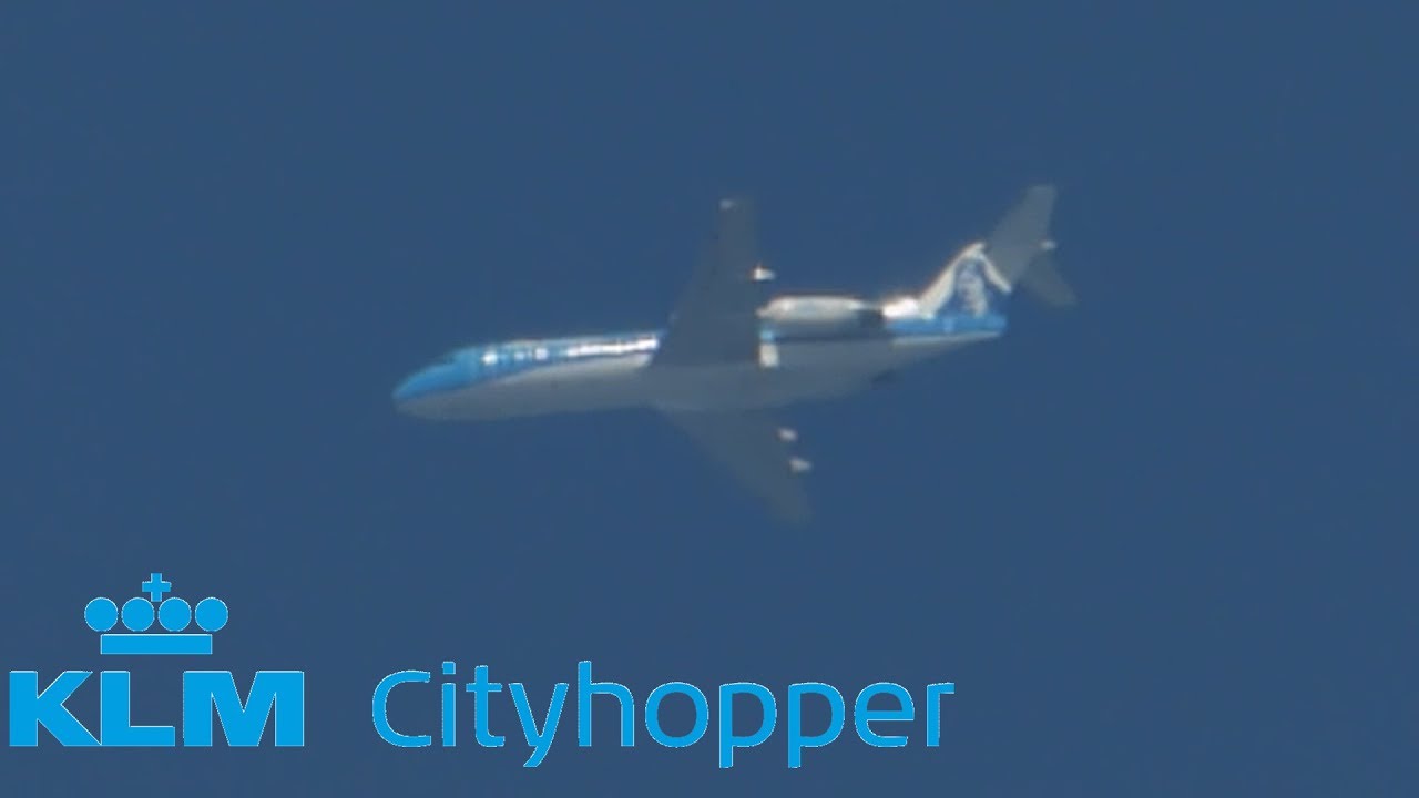 KLM Cityhopper (Anthony Fokker Livery) Flying Over Ebberston - YouTube