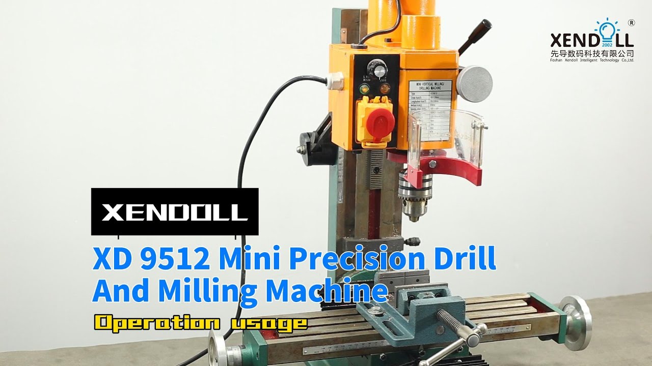 4"X18" Mini Bench Top Mill Drill Machine Operation Tutorial XD9512 ...
