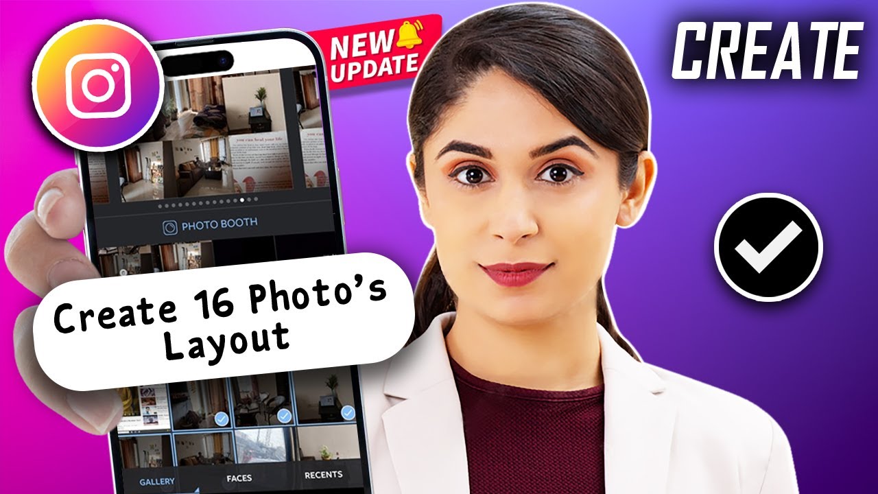 How to create 16 photo’s layout on Instagram story - Full Guide - YouTube