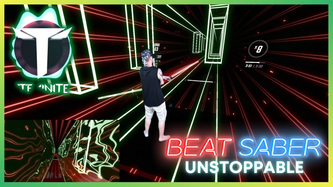 BEAT SABER in Mixed Reality | Teminite - UNSTOPPABLE (EX+) - YouTube