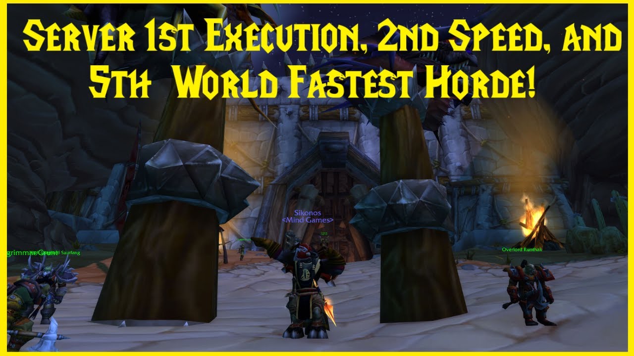 Mind Games BWL Speed Clear: Server 1st Execution, 2nd Speed, and 5th ...