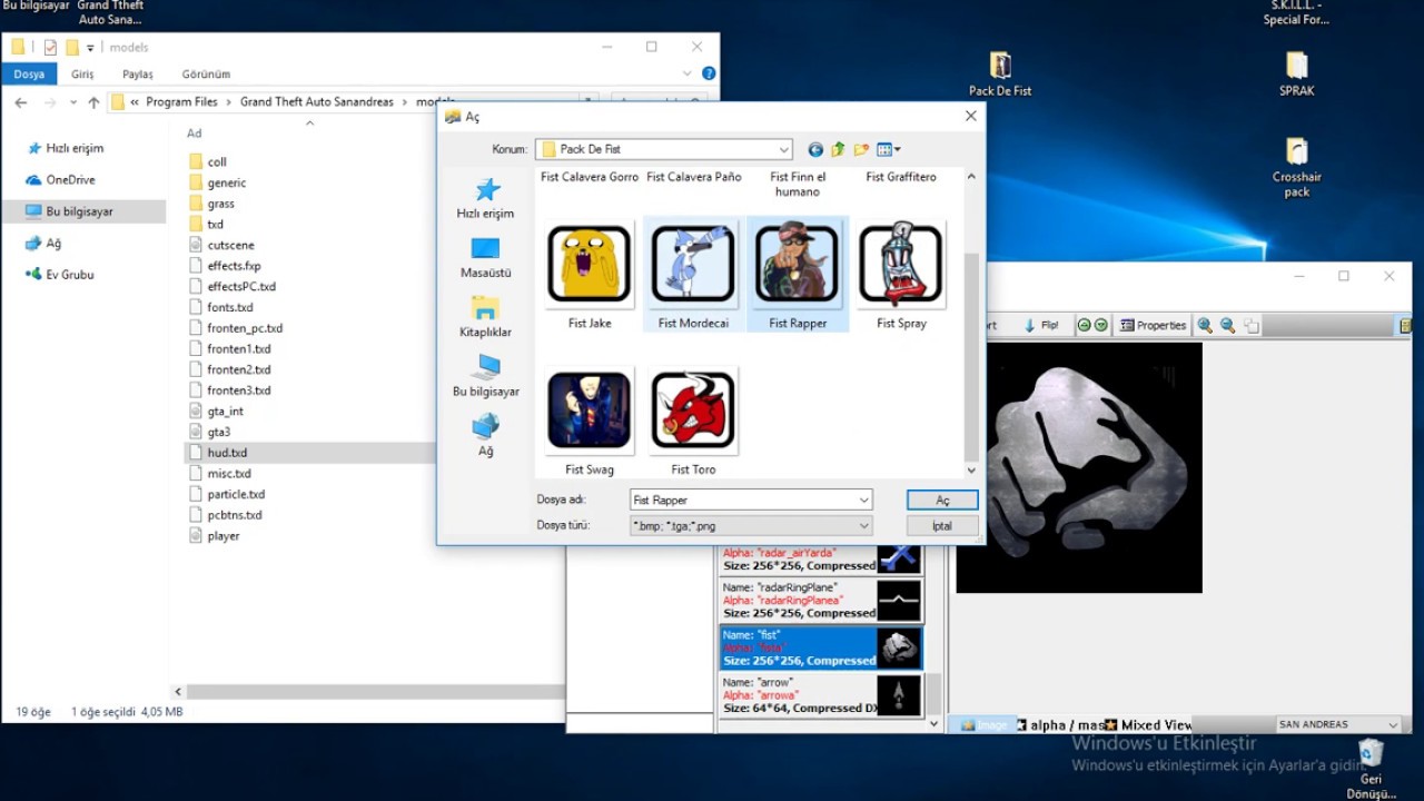 gta samp fist icon mod pack tutorial - YouTube