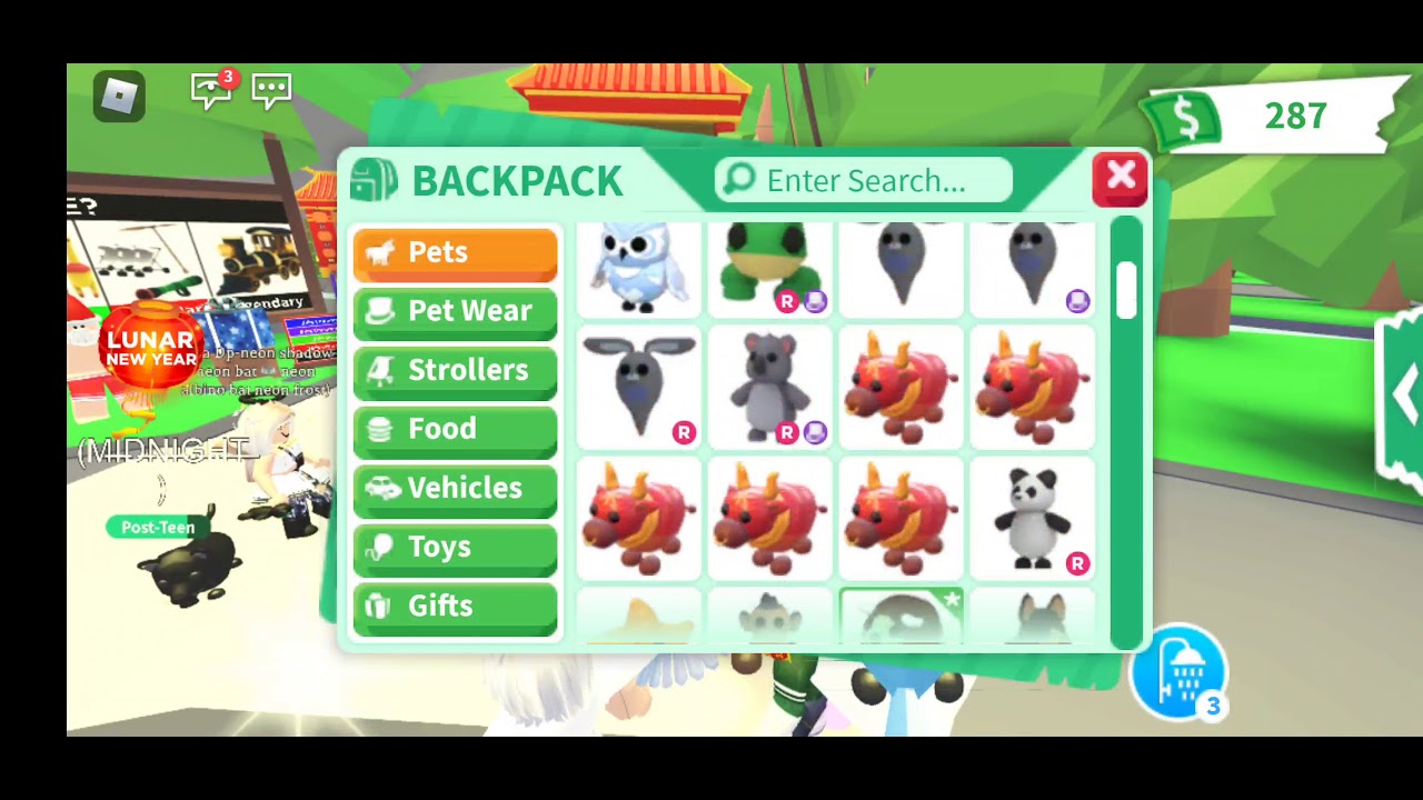 trading a zombie Buffalo (adopt me) - YouTube