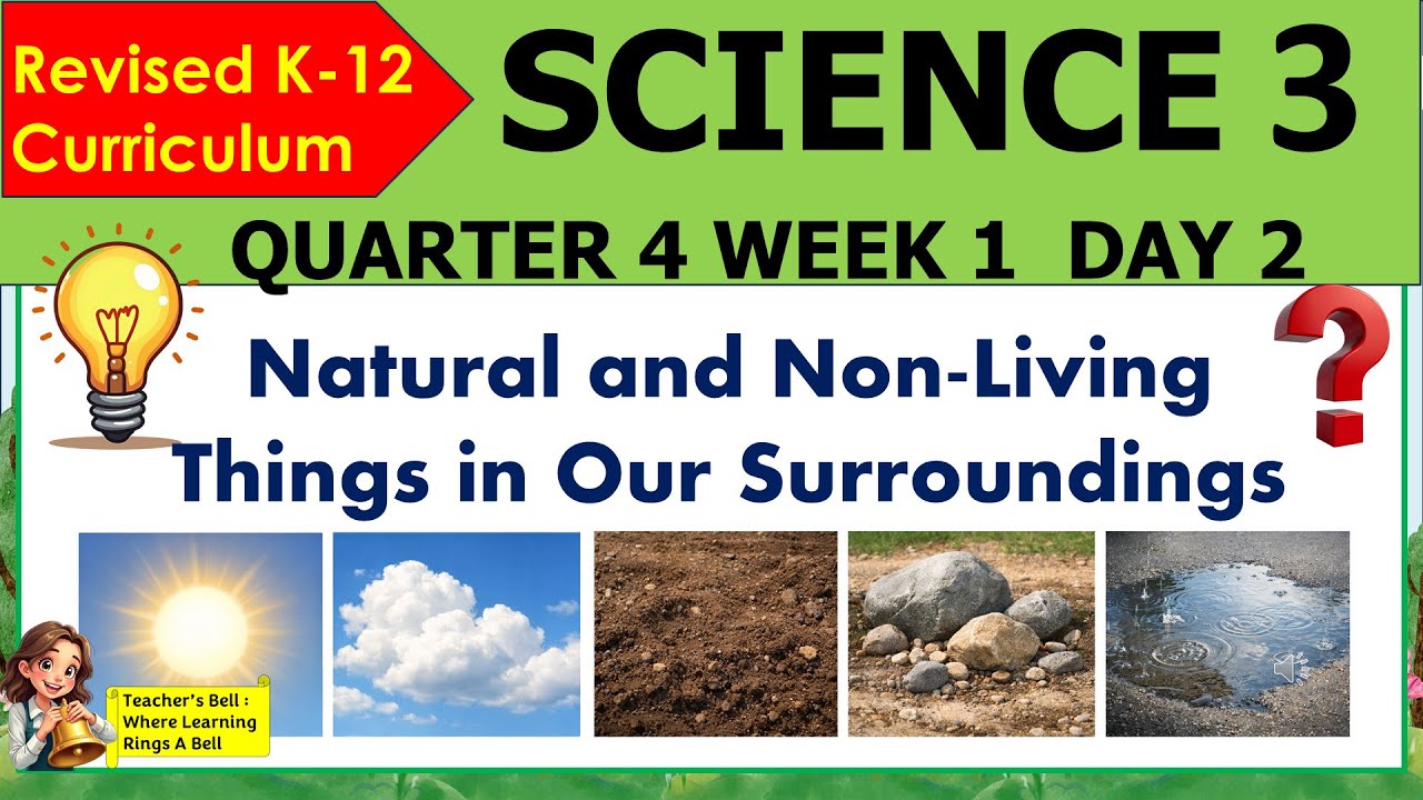 SCIENCE 3 QUARTER 4 WEEK 1 DAY 2 REVISED K-12 MATATAG Natural And Non ...