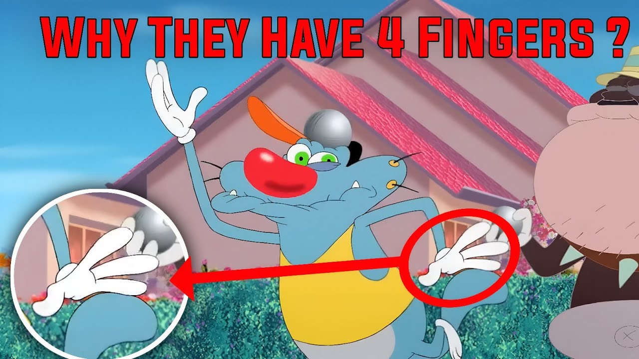 Why Does Oggy have 4 Fingers | Why Your Favorite Cartoon Character have ...